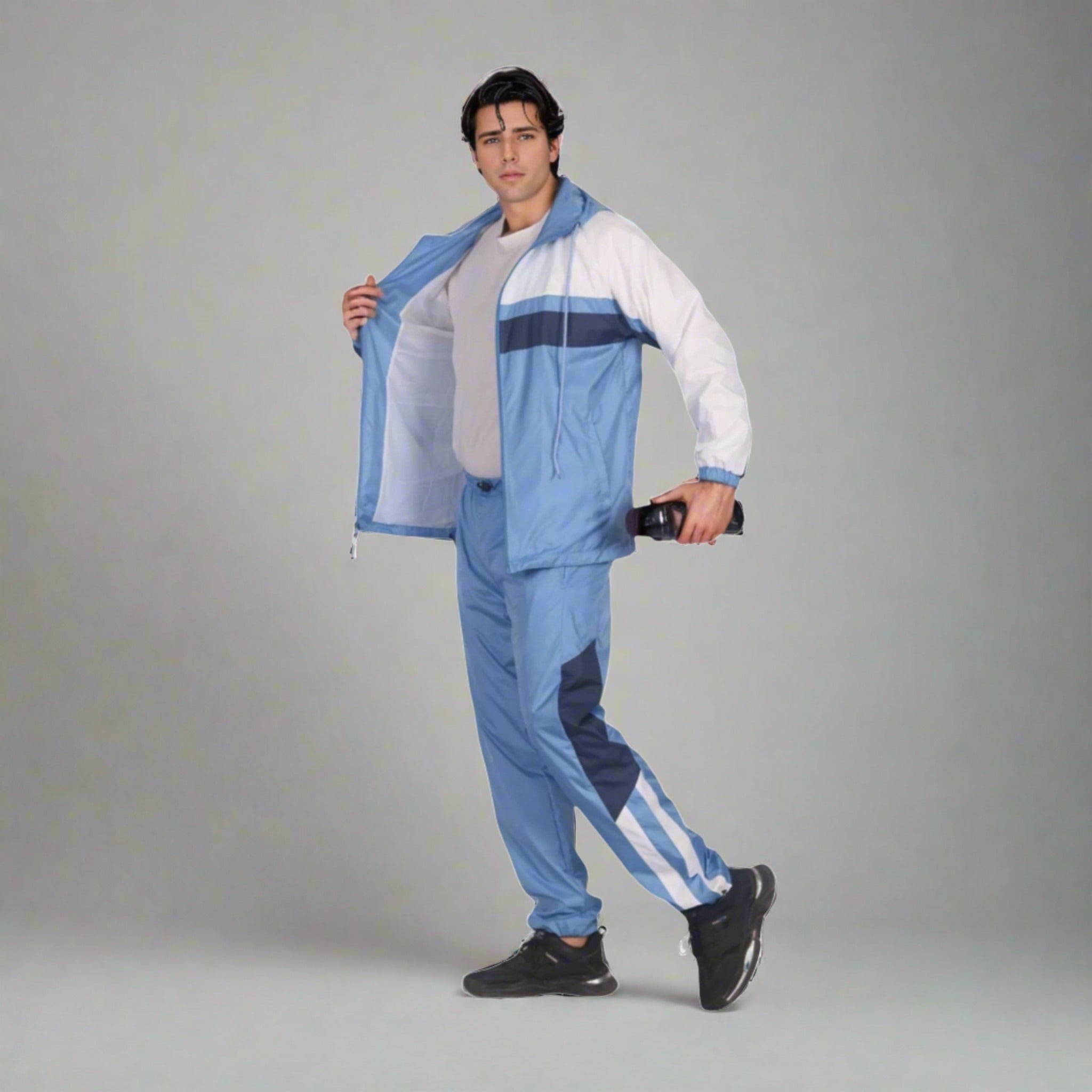 Men’s Active 2-Piece Ridge Windbreaker Tracksuit Matching Set – Royal ...