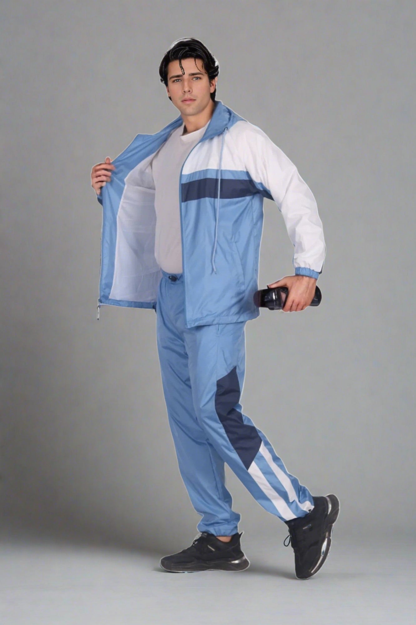 Men’s Active 2-Piece Ridge Windbreaker Tracksuit Matching Set – Royal ...