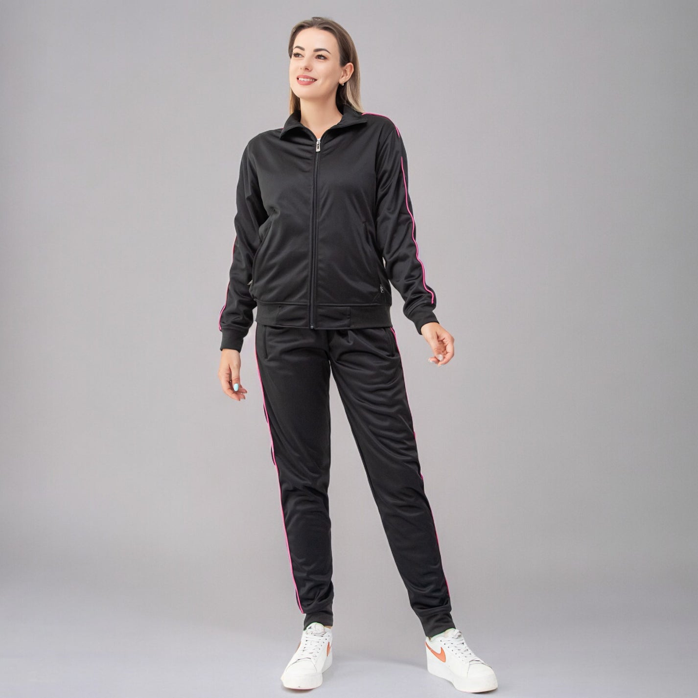 Women’s Classic Jogger Tracksuit plain Jogging Set Lounge Outfit ...