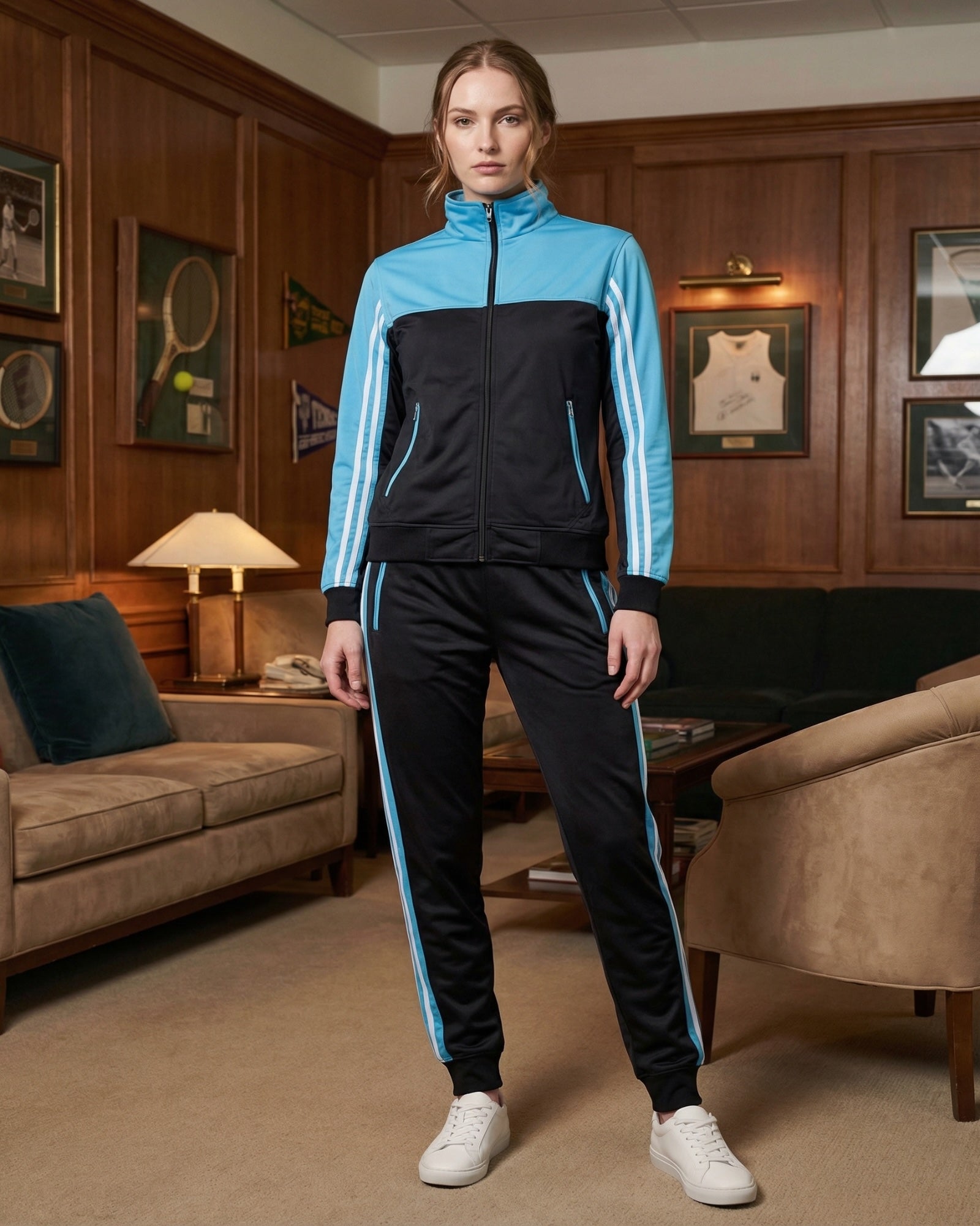 Women’s Co ord Tracksuit 2-piece Tracksuit Loungewear Set – Royal Threads