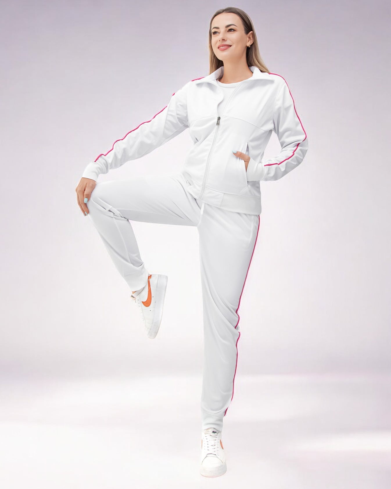 Women’s Classic Jogger Tracksuit 2-piece set Jogging suit Lounge Outfi ...