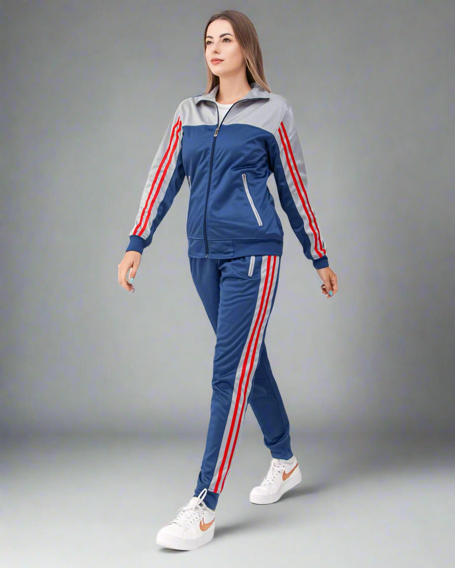 Women’s Co ord Tracksuit 2-piece Tracksuit Loungewear Set – Royal Threads