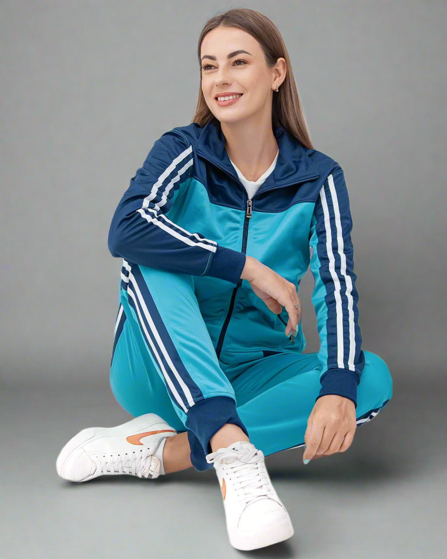 Women’s Co ord Tracksuit 2-piece Tracksuit Loungewear Set – Royal Threads