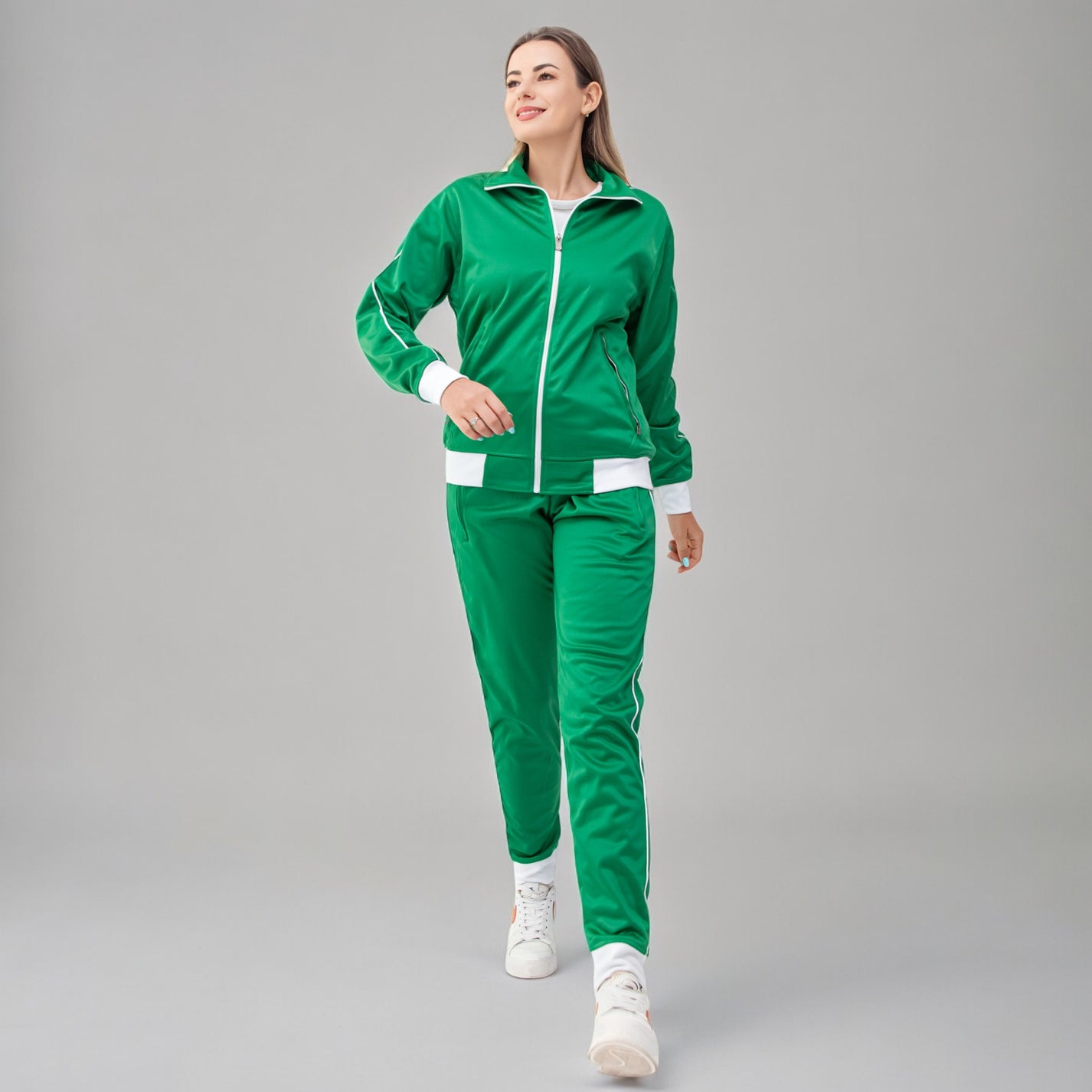 Women’s Classic Jogger Tracksuit plain Jogging Set Lounge Outfit ...