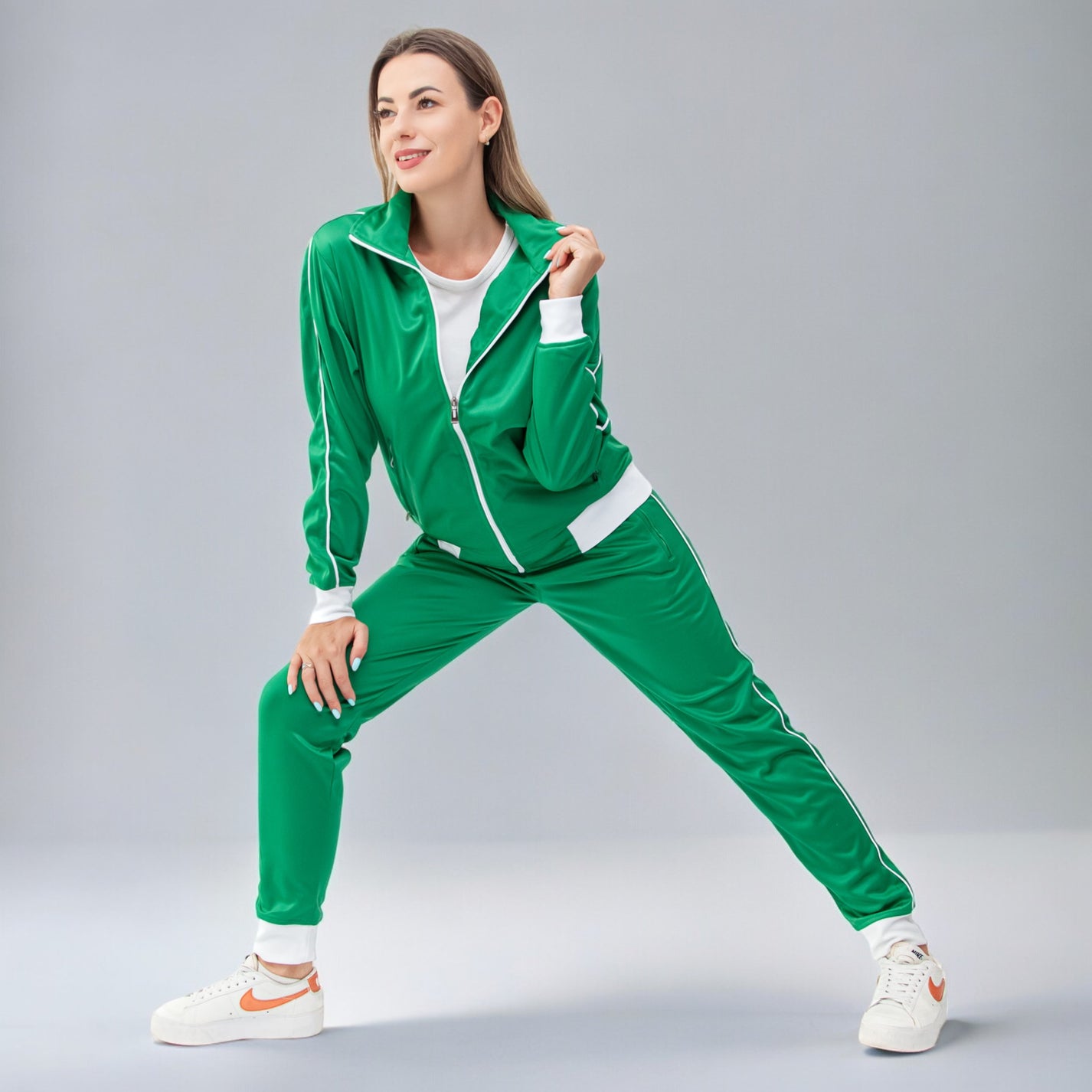 Women’s Classic Jogger Tracksuit plain Jogging Set Lounge Outfit ...