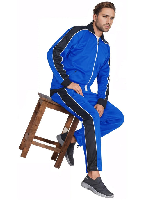 Men’s 2-Piece Tracksuit Series Three Jogging Outfit – Royal Threads