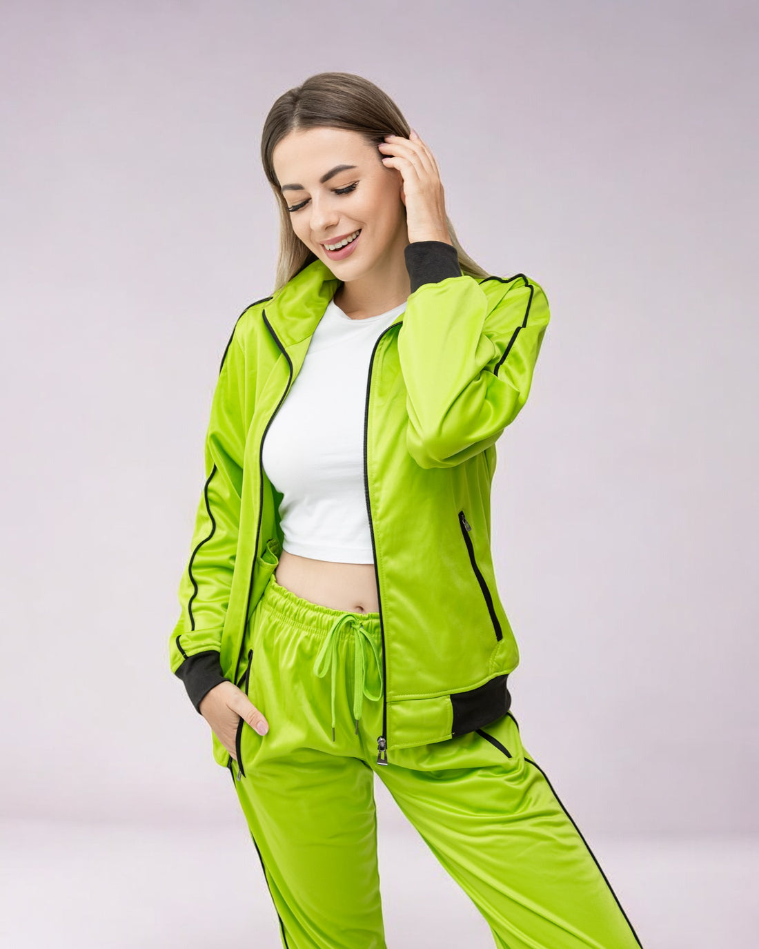 Women’s Classic Jogger Tracksuit 2-piece set Jogging suit Lounge Outfi ...