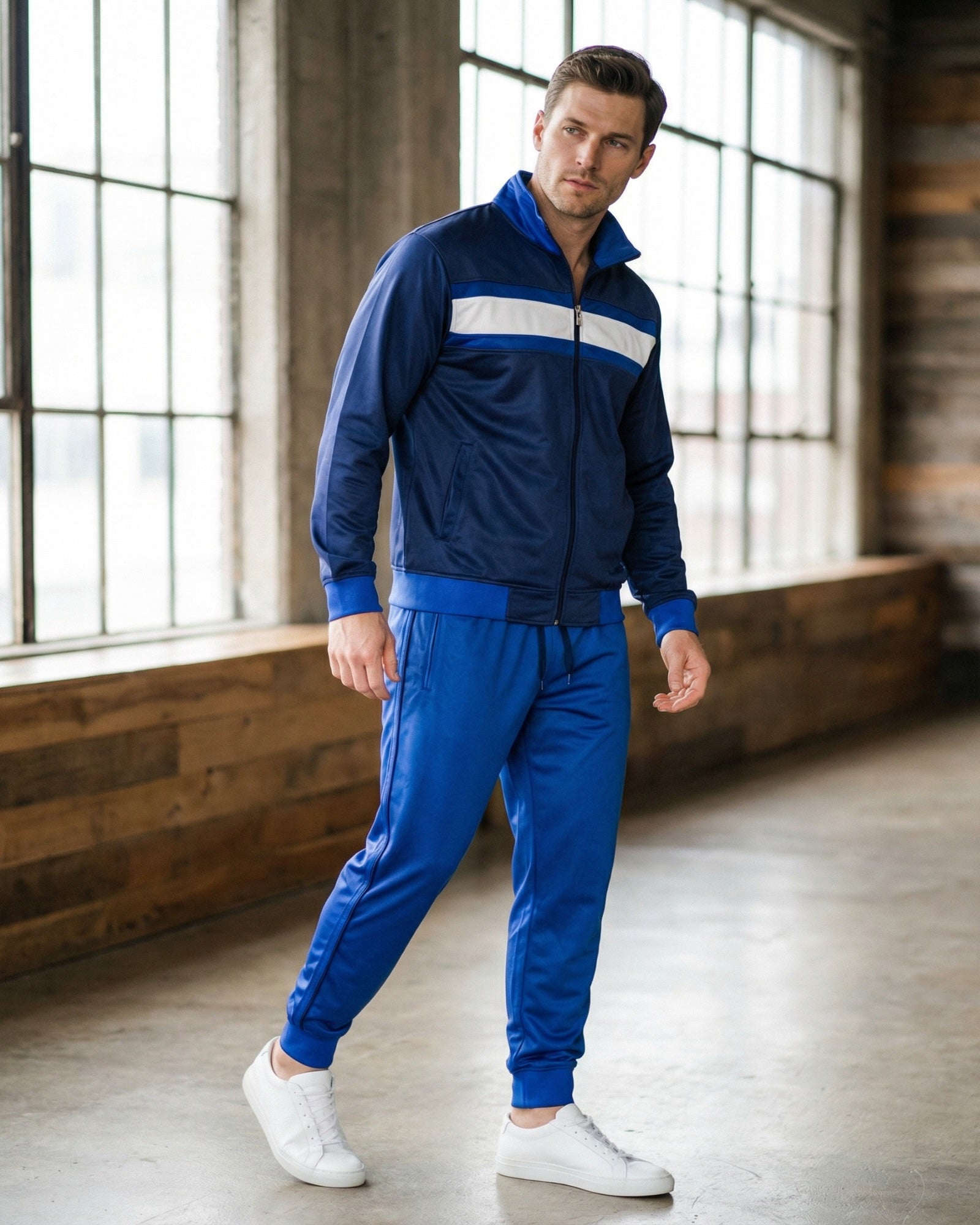 Men's Tracksuit contrast Color 2-piece Set – Royal Threads