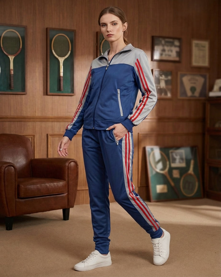 Women’s Co ord Tracksuit 2-piece Tracksuit Loungewear Set – Royal Threads