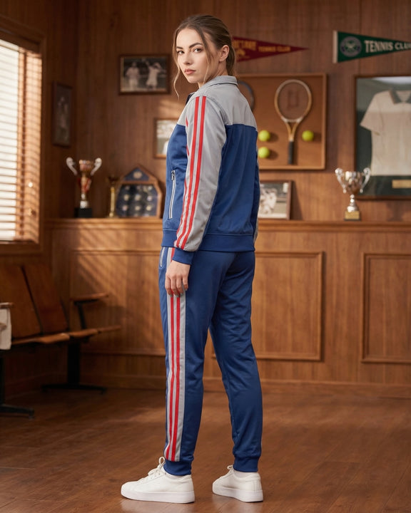 Women’s Co ord Tracksuit 2-piece Tracksuit Loungewear Set – Royal Threads