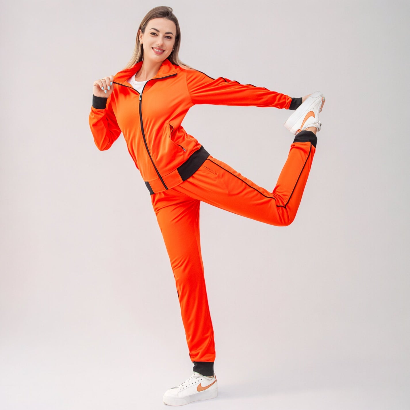 Women’s Classic Jogger Tracksuit plain Jogging Set Lounge Outfit ...