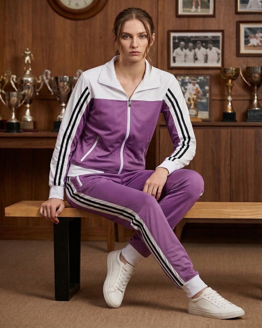 Women’s Co ord Tracksuit 2-piece Tracksuit Loungewear Set – Royal Threads