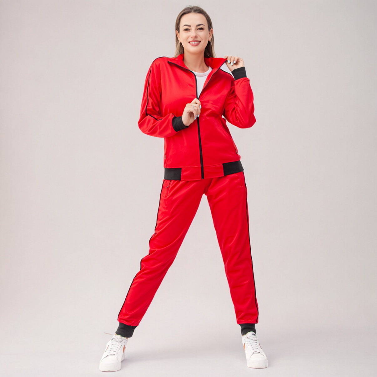 Women’s Classic Jogger Tracksuit plain Jogging Set Lounge Outfit ...