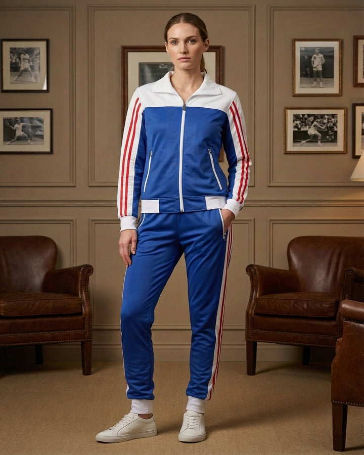 Women’s Co ord Tracksuit 2-piece Tracksuit Loungewear Set – Royal Threads