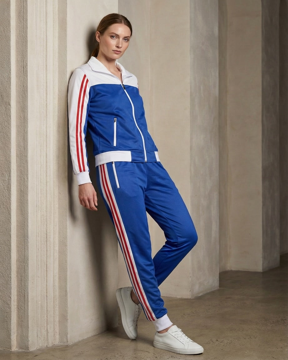 Women’s Co ord Tracksuit 2-piece Tracksuit Loungewear Set – Royal Threads