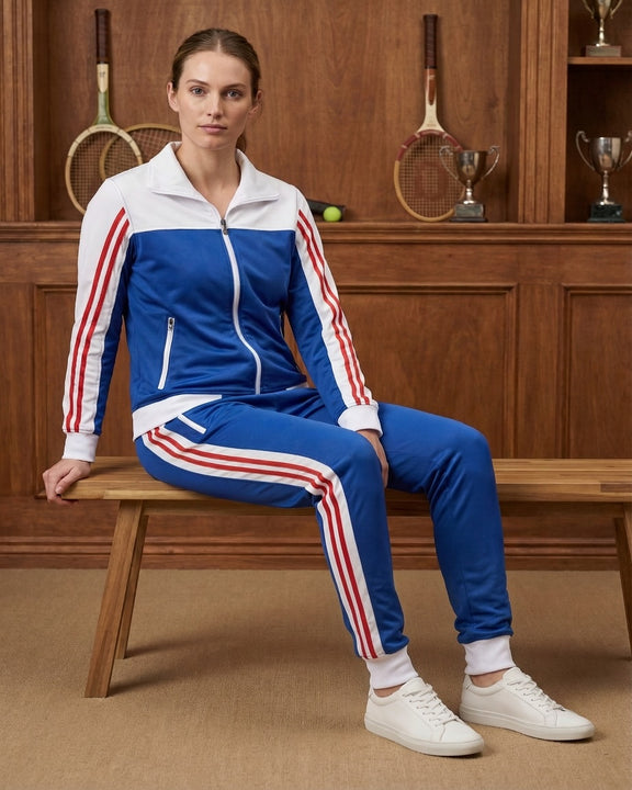 Women’s Co ord Tracksuit 2-piece Tracksuit Loungewear Set – Royal Threads